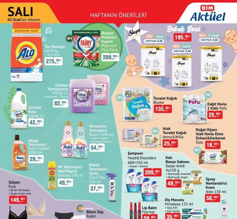 Bim Market 10 Ocak 2024 Aktüel İndirimli Ürünler Kataloğu | Benim Evim